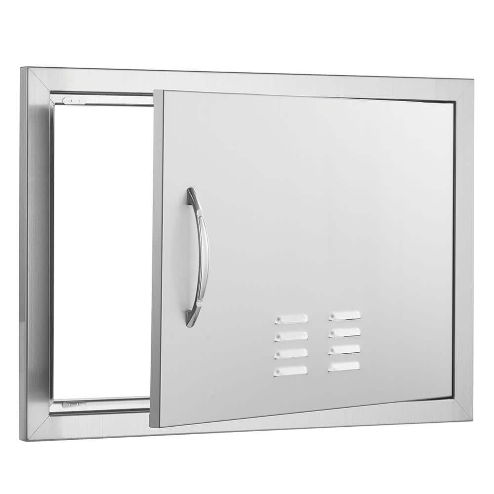 SVOPES 24 in. W x 17 in. H Single Outdoor Kitchen Door BBQ Access Door ...
