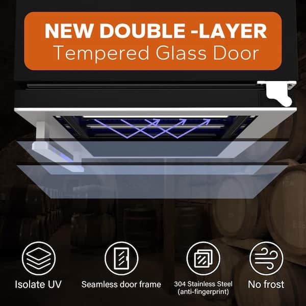 Ca'Lefort 24 inch 220 Cans(12 oz.) Beverage Cooler Beer Drink ...