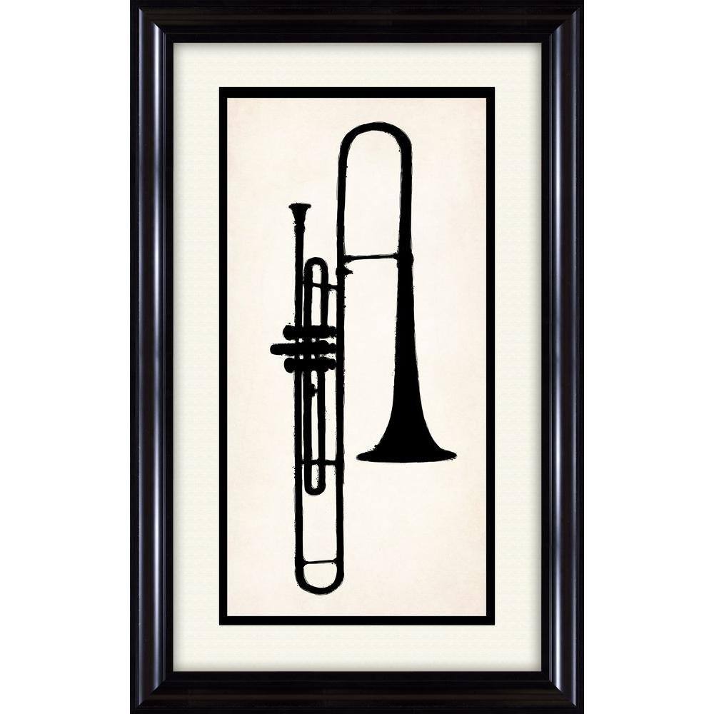 PTM Images 13 1/4 in. x 19 1/4 in. "Trumpet" Framed Wall Art 1-13856 ...