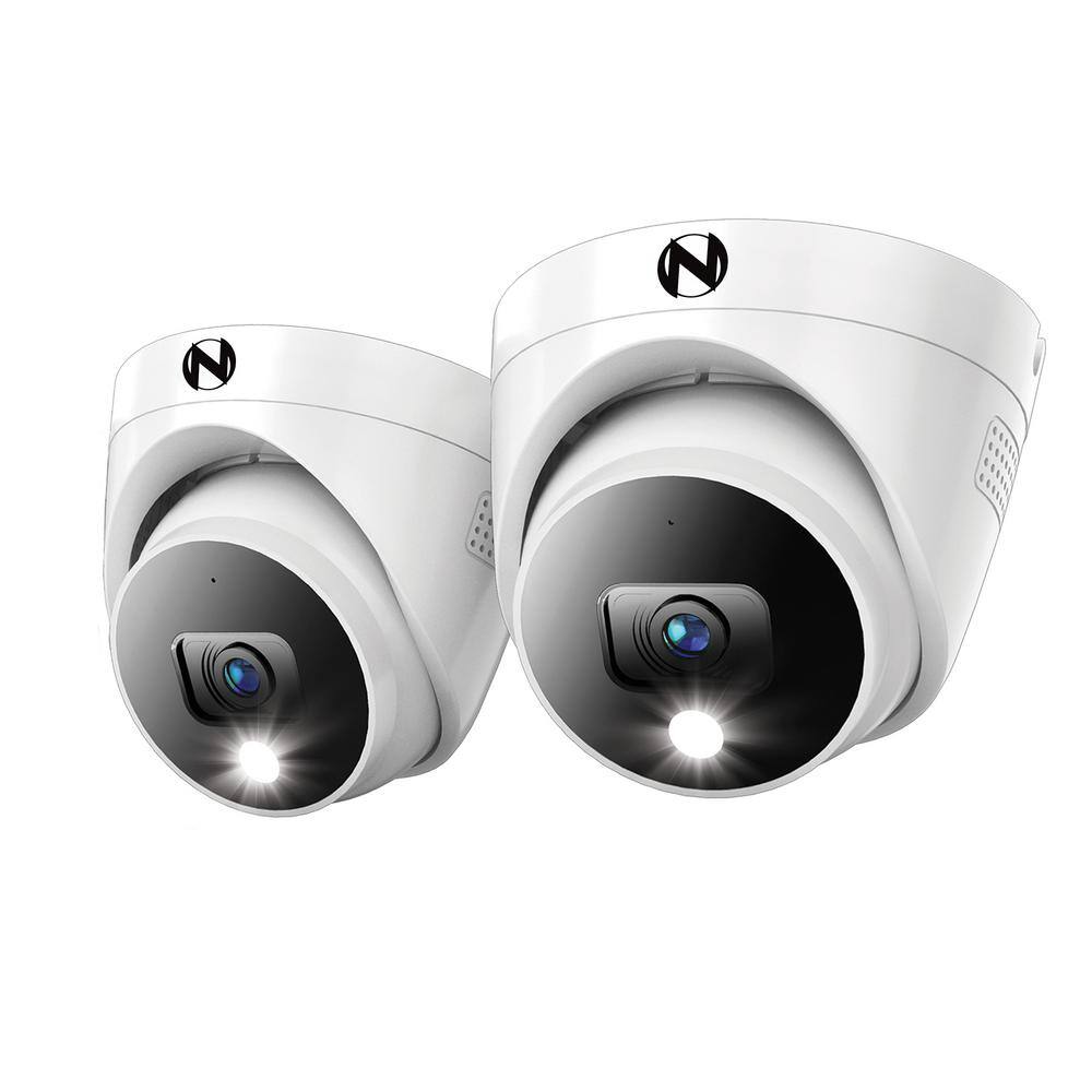Night Owl 4K Wired Indoor/Outdoor Dome Spotlight Security Cameras with ...