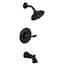 Delta Woodhurst 1-Handle Wall Mount Shower Faucet Trim Kit in Matte ...