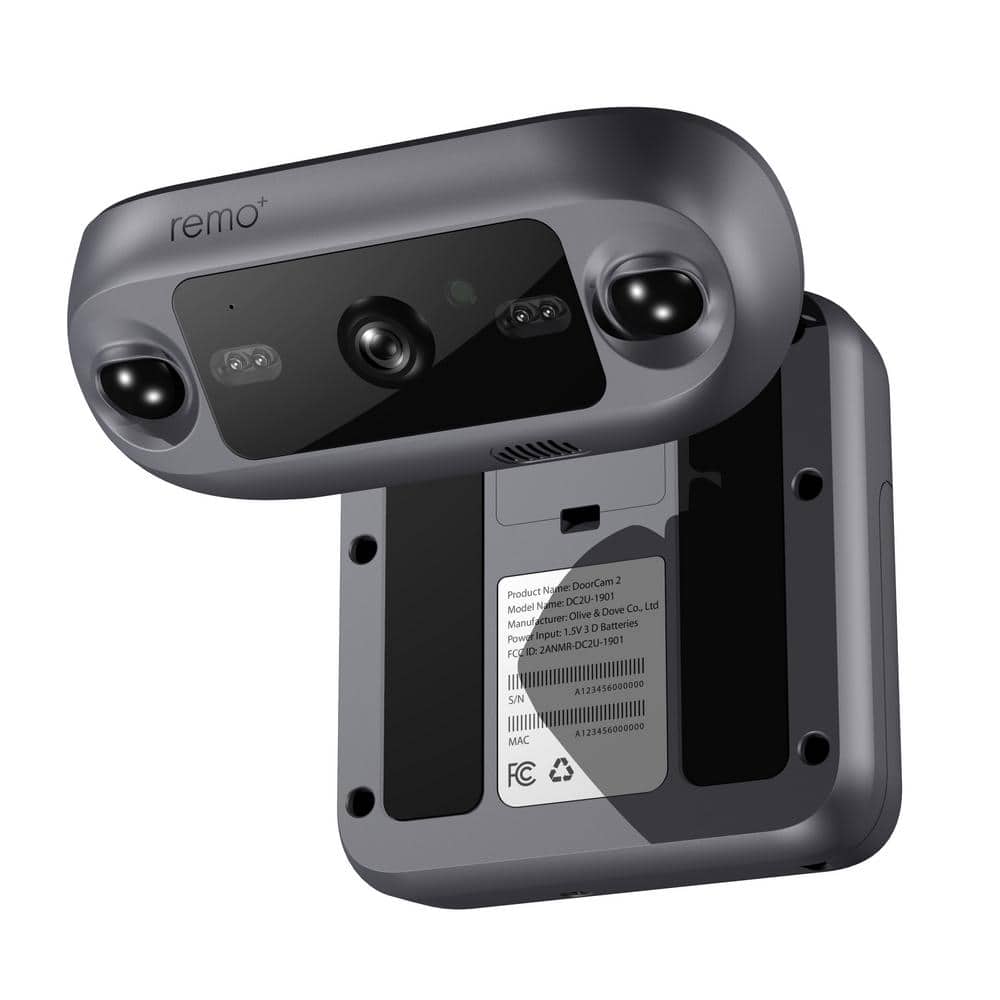 remo+ DoorCam 2 Wireless Over-the-Door Smart Security Camera DCM2MG ...