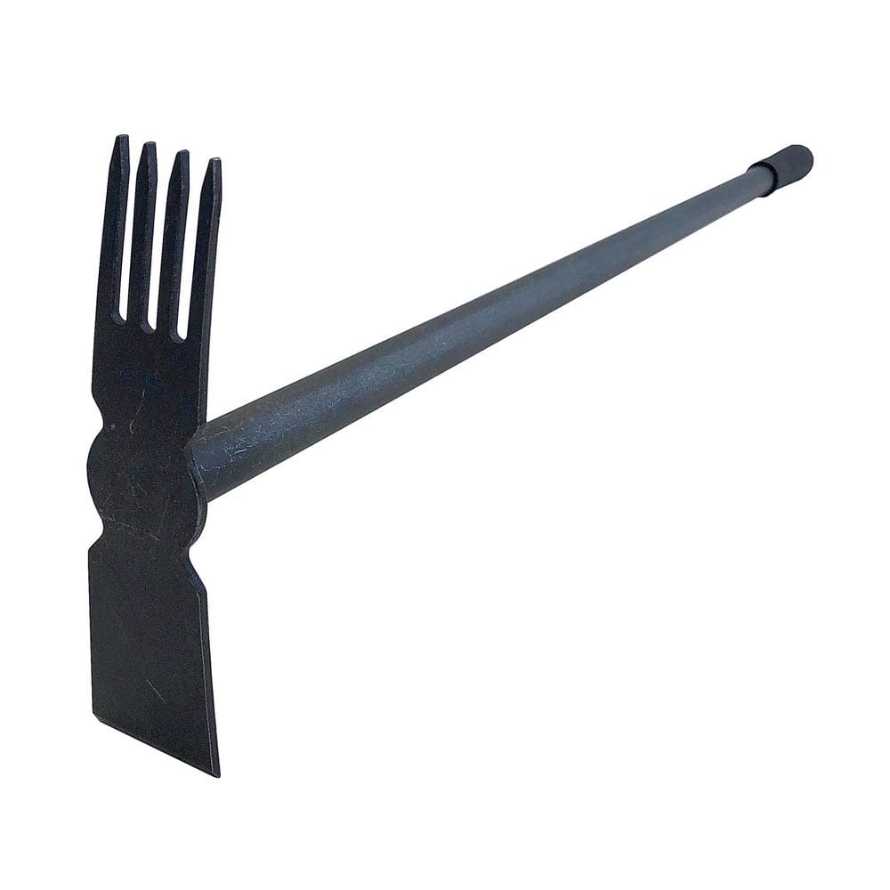 DeWit 24.5 in. L Handle 32 in. L 4-Tine Hand Cultivator with Straight ...