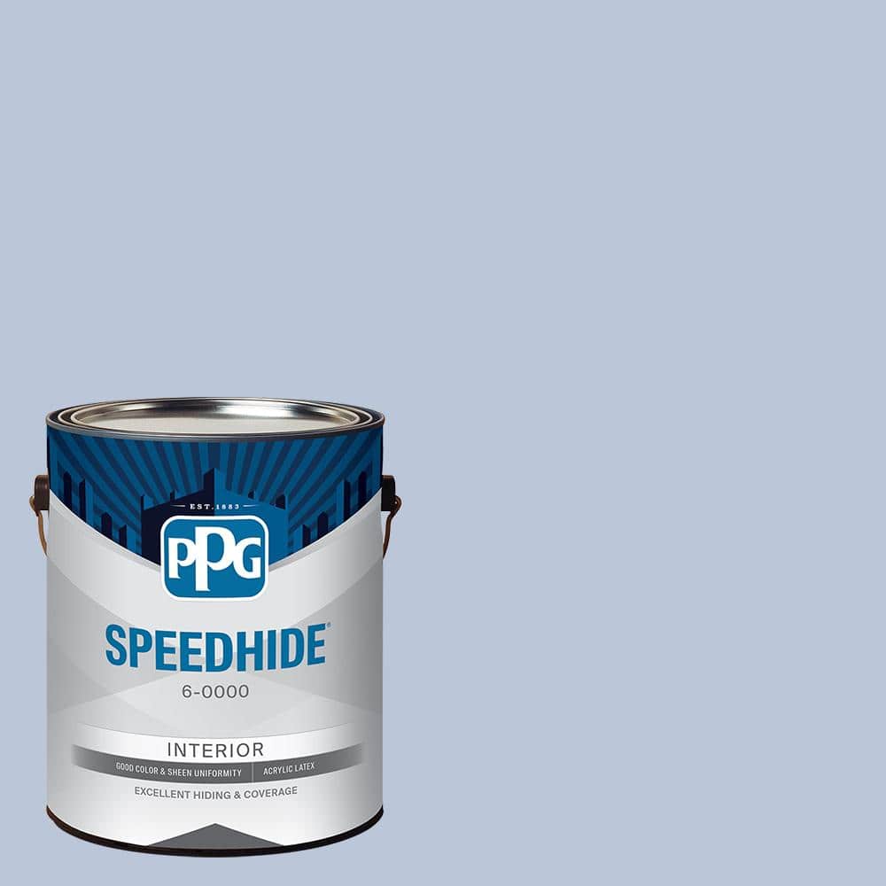 SPEEDHIDE 1 gal. PPG10-17 Blue Opal Semi-Gloss Interior Paint PPG10 ...