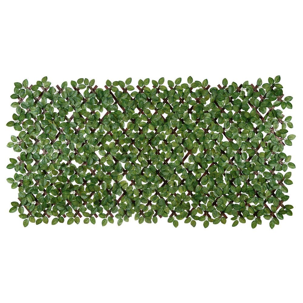 Vigoro 36 in. Green Artificial PVC Expandable Trellis 36 in. x 72 in ...