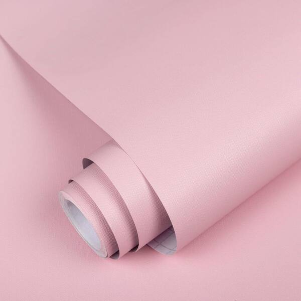 Pink Solid Contact Paper Peel and Stick Wallpaper Roll Set of 2 ...