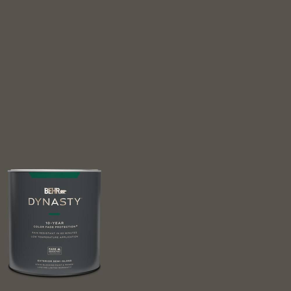 BEHR DYNASTY 1 qt. #790D-7 Black Bean Semi-Gloss Exterior Stain ...