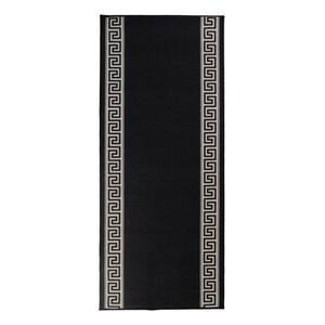 RugStylesOnline Meander Greek Key Design Cut to Size Gray Color 32 ...