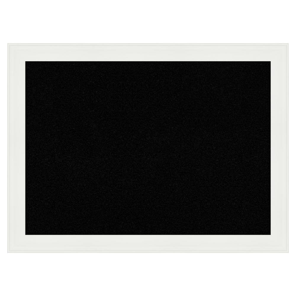 Amanti Art Vanity White Narrow Framed Black Corkboard 31 in. x 23 in ...