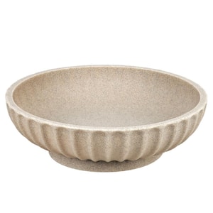Angel Sar 10 in. x 10 in. Large Decorative Bowl Artificial Stone ...