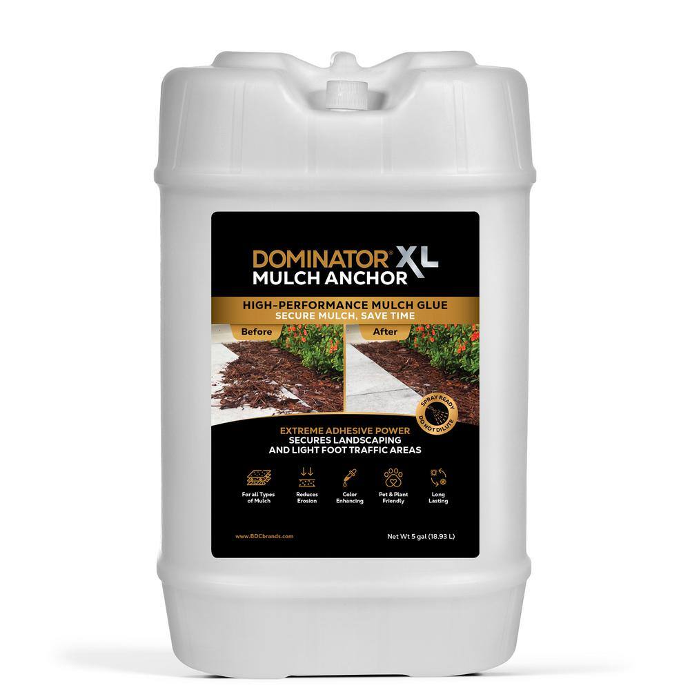 DOMINATOR XL Mulch Anchor - Mulch Glue and Pea Gravel Stabilizer for ...