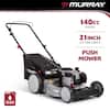 Murray 21 in. 140 cc Briggs and Stratton Walk Behind Gas Push Lawn ...
