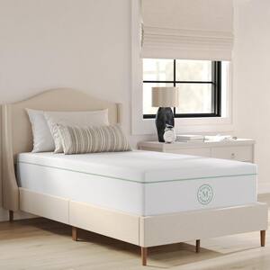 MARTHA STEWART Queen Medium Memory Foam 12 in. Bed-in-a-Box Mattress CL ...
