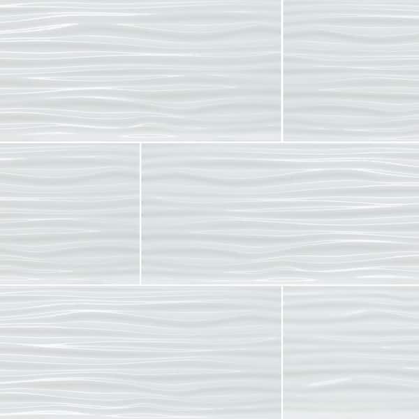 MSI Ola White 4 in. x 15.75 in. Glossy Ceramic Wall Tile (0.44 sq. ft ...