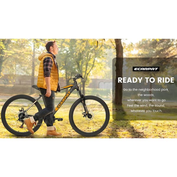 26-in. Mountain Bike Aluminum Alloy Frame Suspension Bike 21-Speed Disc ...