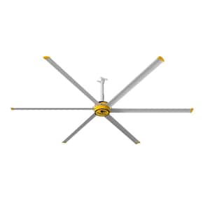 Big Ass Fans Shop Fan - Ceiling Fan, 14 ft. Diameter, Yellow/Silver ...