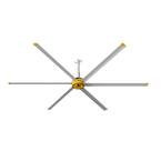 Big Ass Fans 3600 12 ft. Indoor Yellow and Silver Aluminum Shop Ceiling ...
