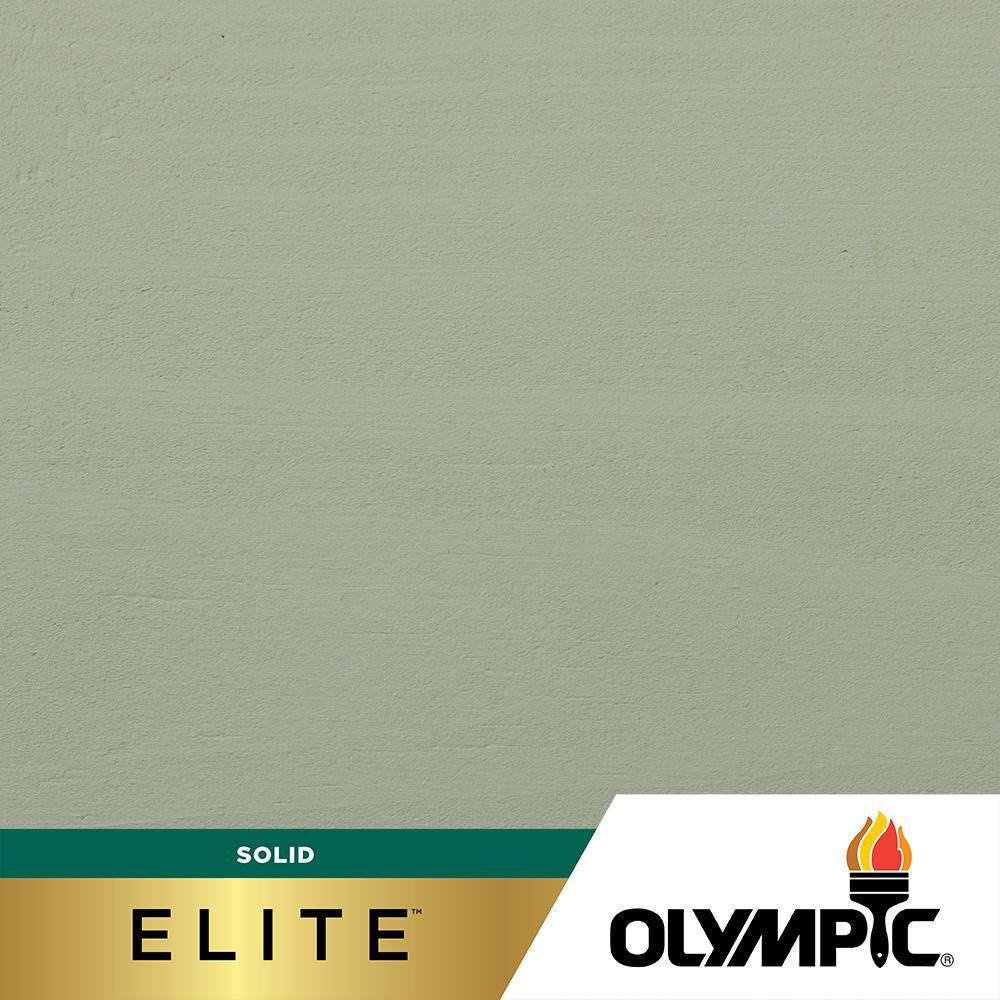 Olympic Elite 5 gal. SC-1076 Silver Lining Solid Advanced Exterior Stain and Sealer in One ...