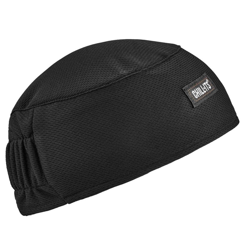 Ergodyne Chill-Its 6630 Black High-Performance Skull Cap - Terry Cloth ...