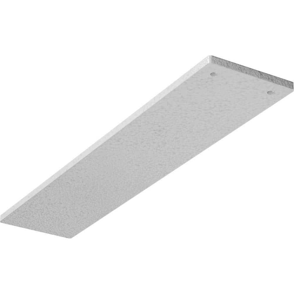 Ekena Millwork 0.25 in. x 3 in. x 14 in. Steel Hammered White Logan ...
