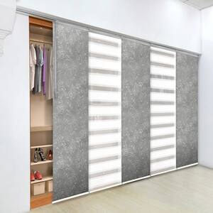 EMOH Etched Gleam Adjustable Sliding Single Rail Track with 23.5 in ...