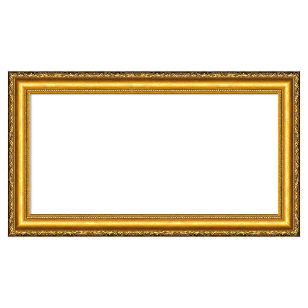 Amanti Art Colonial Embossed Gold 28 in. x 16 in. Wood Framed Dry Erase ...