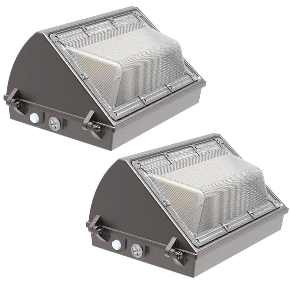 KOAOEIRS 800-Watt Equivalent Integrated LED Bronze Outdoor Lighting ...