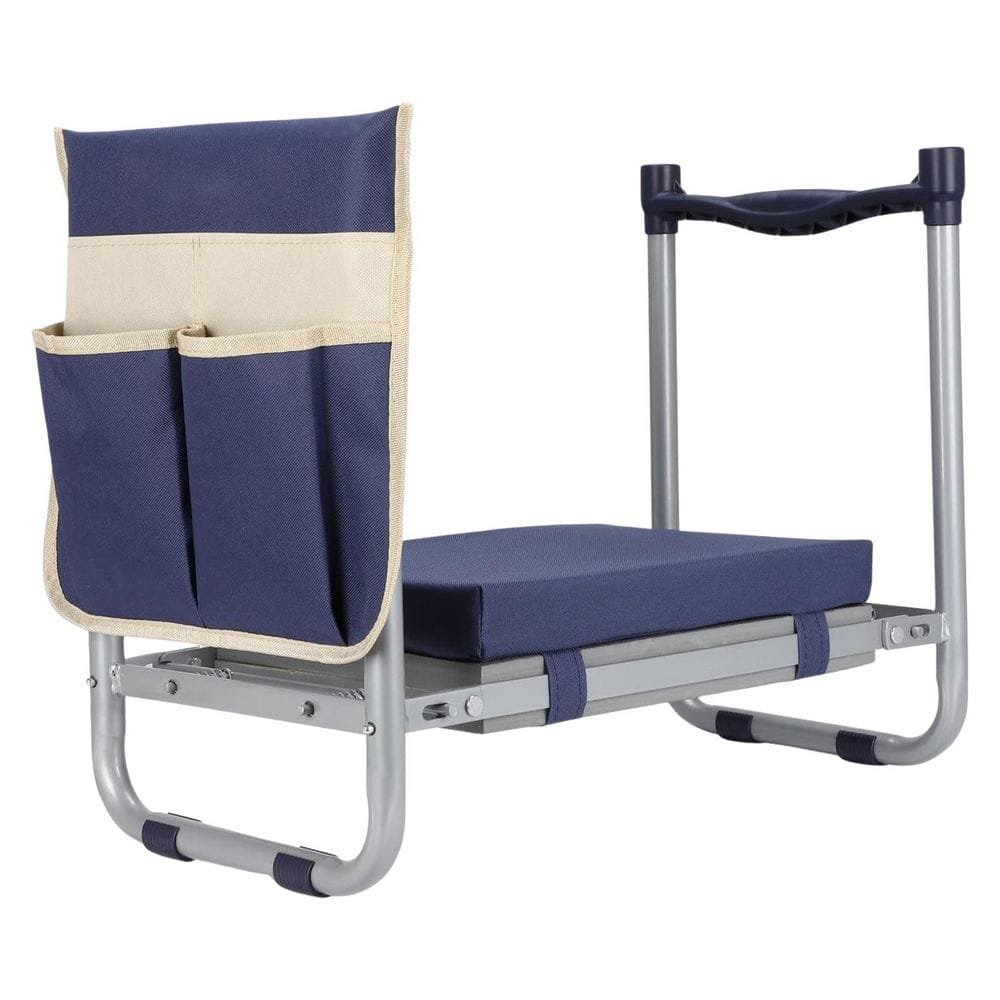 SenQWFa 10 in. Wide Foldable Garden Kneeler Seat Heavy Duty Stool with ...