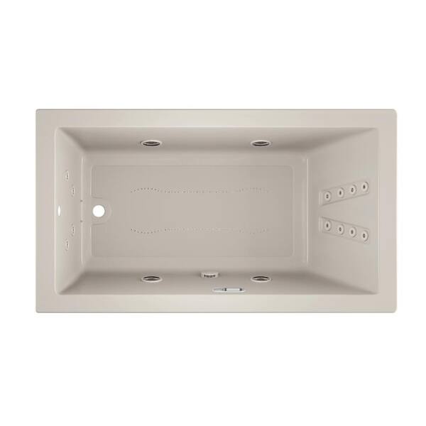 JACUZZI SOLNA SALON SPA 66 in. x 36 in. Rectangular Combination Bathtub ...
