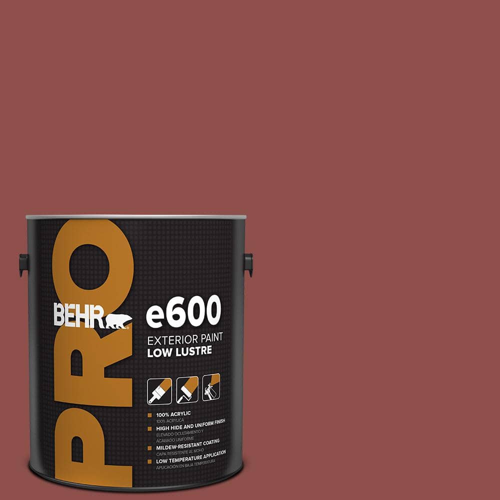 BEHR PRO 1 gal. #S140-6 Moroccan Ruby Low Luster Exterior Paint PR62301 ...