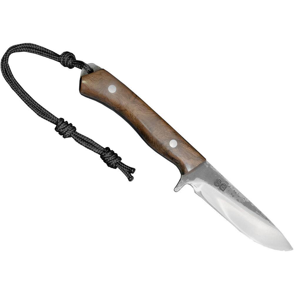 BRAZILIAN FLAME Camper 5 in. Stainless Steel Bass Knife with Full Tang ...