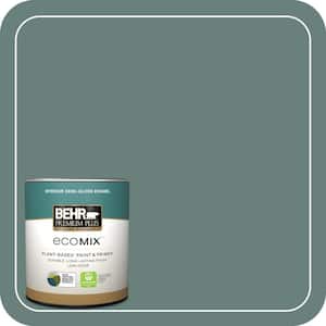 BEHR PREMIUM PLUS 1 gal. #N430-5 Aspen Valley Eggshell Enamel EcoMix Plant-Based Interior Paint ...