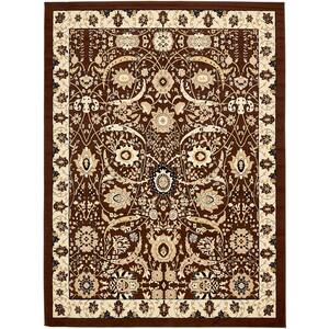 Unique Loom Espahan Cape Cod Brown 9' 0 x 12' 0 Area Rug 3137520 - The ...