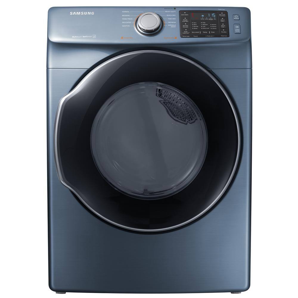 Samsung 7.5 cu. ft. Electric Dryer with Steam in Azure, ENERGY STAR ...