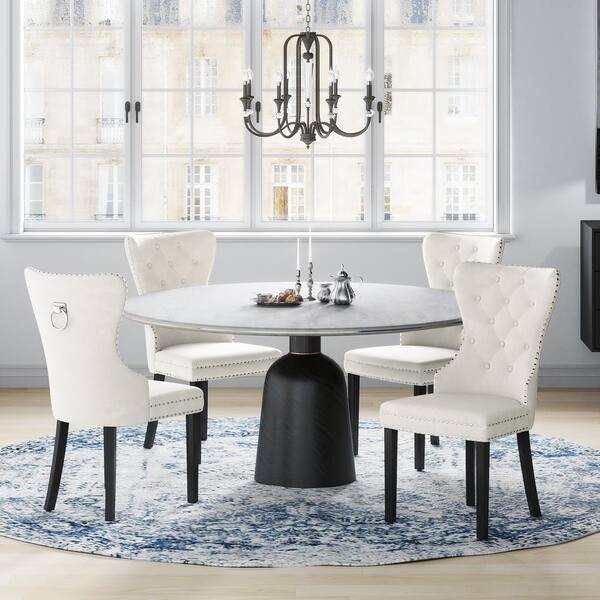 Velvet dining room chairs set of 4 store