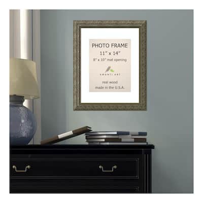 Amanti Art Barcelona 24 in. x 36 in. Gold Champagne Picture Frame ...