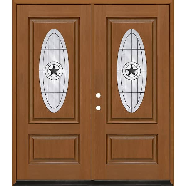 Steves & Sons Regency 72 in. x 80 in. 3/4L Oval Alamo Glass LHIS Autumn ...