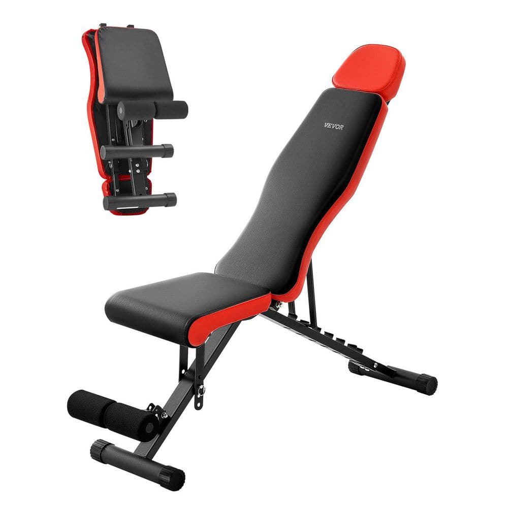 VEVOR Weight Bench, 660 lbs. Adjustable Weight Bench Press for Full ...