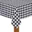 Lintex Buffalo Check 60 in. x 104 in. Black 100% Cotton Table Cloth for ...