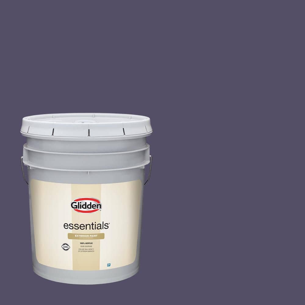 Glidden Essentials 5 gal. PPG1173-7 Magic Spell Satin Exterior Paint ...