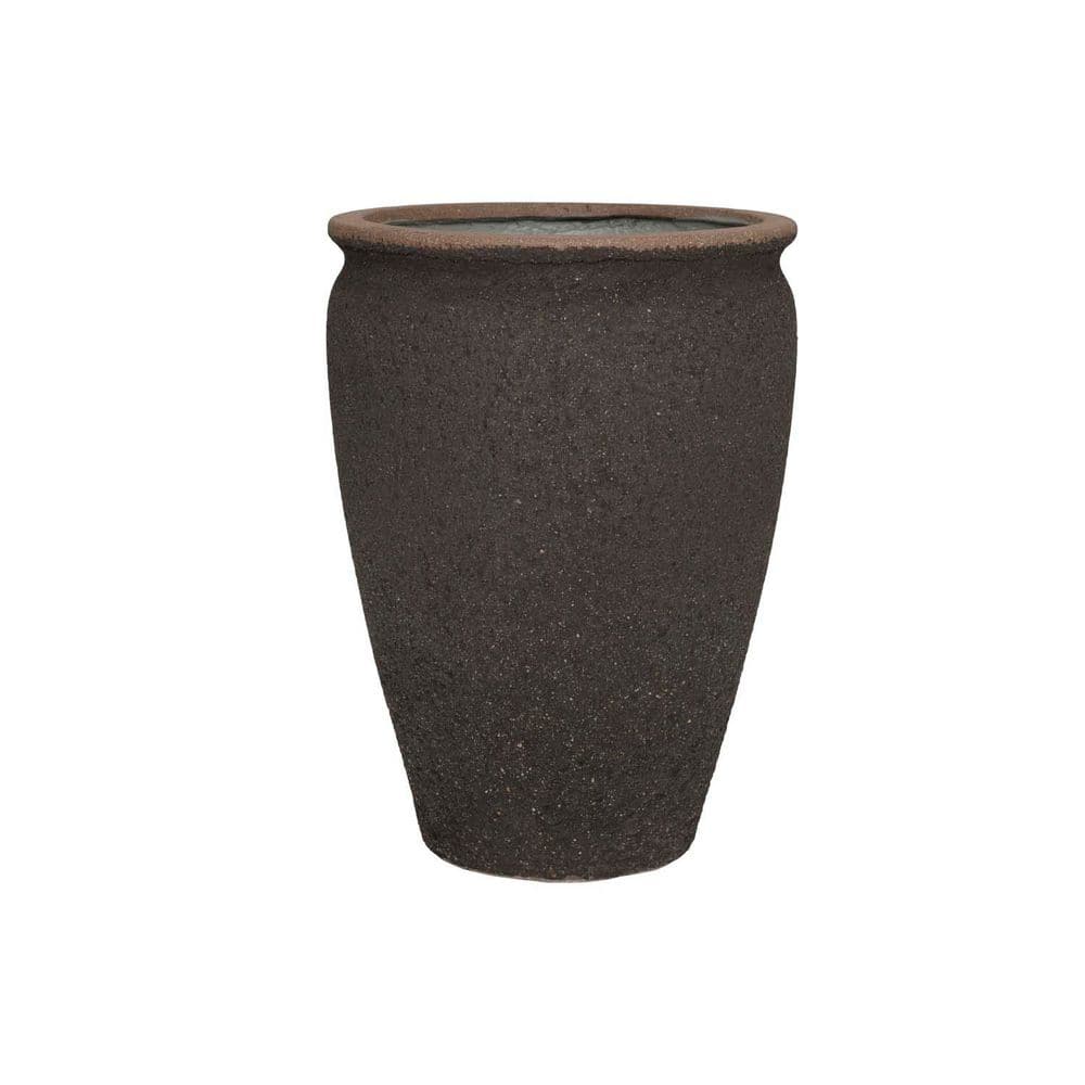 PotteryPots Artemis 22.83 in. H Umber Brown Color Planter- made of ...