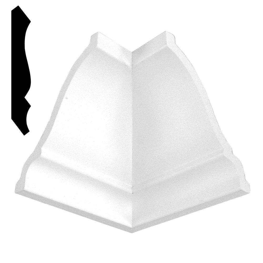 WM 49 4-1/2 in. x 6-1/2 in. x 4-1/4 in. MDF Primed Crown Inside Corner ...