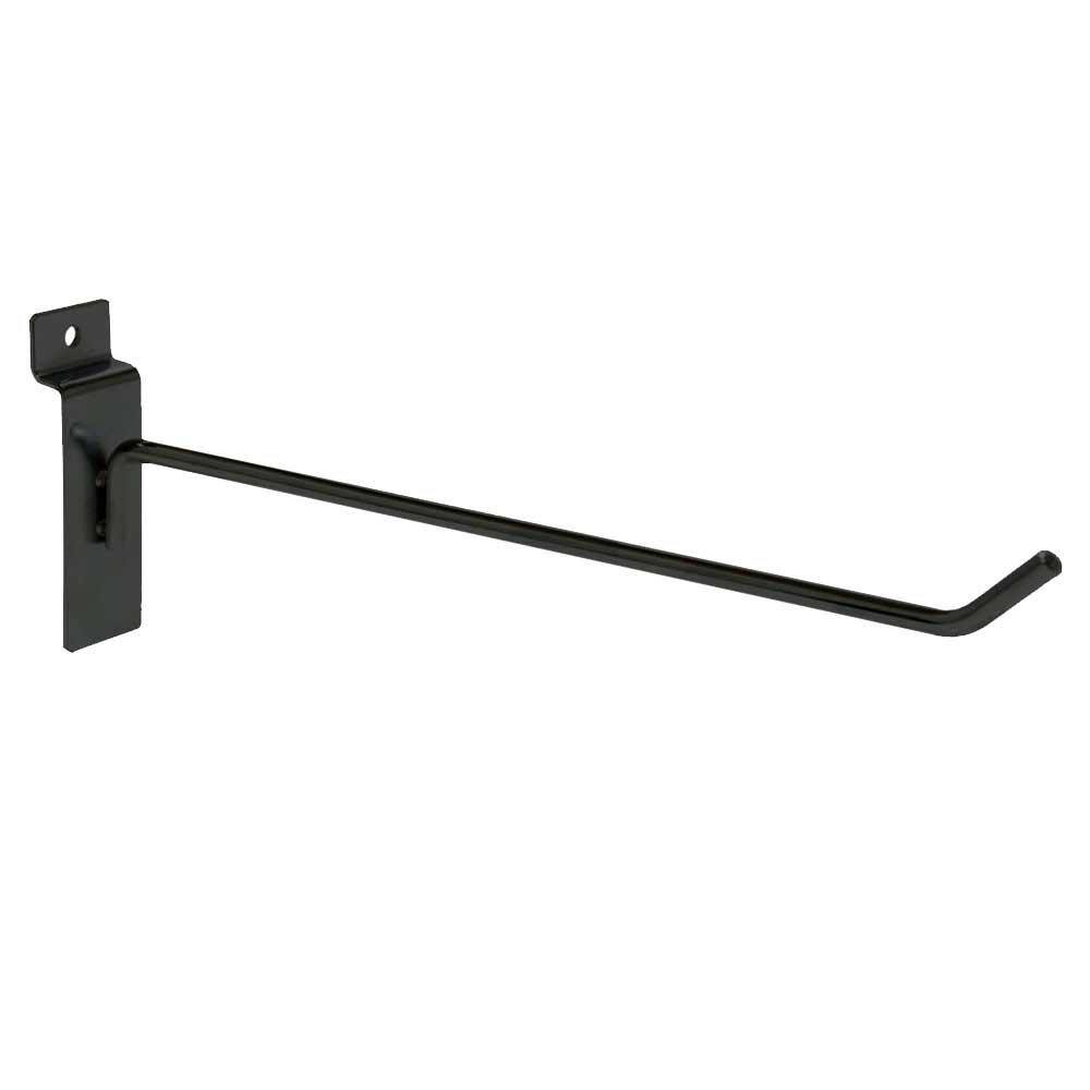 10 in. L x 1/4 in. Wire Slatwall Hook, Black (100-Pack) A01841 - The ...