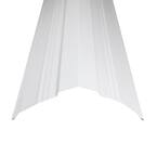 Metal Sales 10.5 ft. x 126 in. White Steel Universal Ridge Cap ...