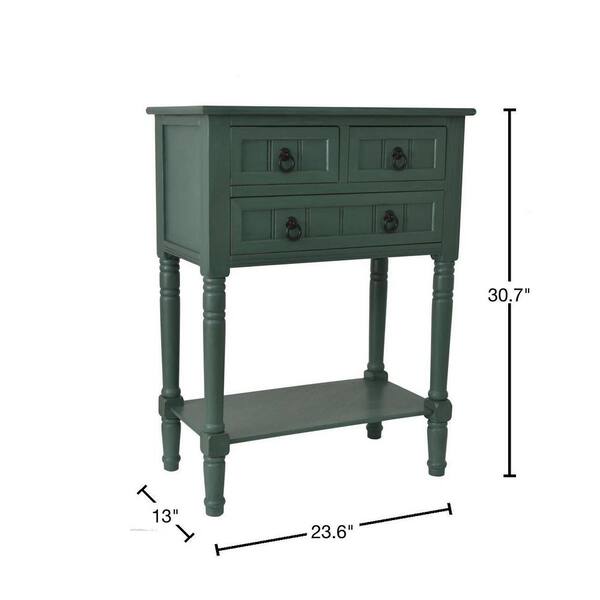 Decor therapy 3 drawer console table store