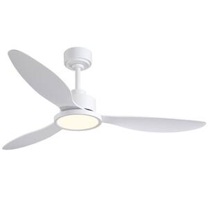 WDETR 52 in. Smart Indoor Dimmable Integrated LED Black 3 Blades ...