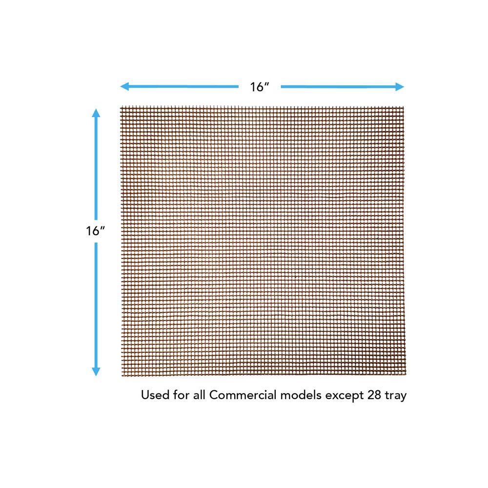 BENCHFOODS 16 in. x 16 in. Mesh Non-Stick Mats 16 Mat Bundle Pack 16 ...