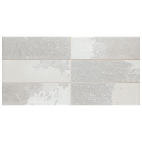 Merola Tile Kings Luxe Tradition Brick Silver 7-7/8 in. x 7 in ...