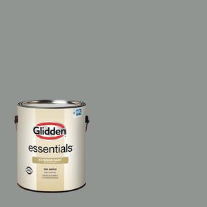 Glidden Premium 1 gal. PPG0994-6 Husky Gray Flat Exterior Latex Paint ...