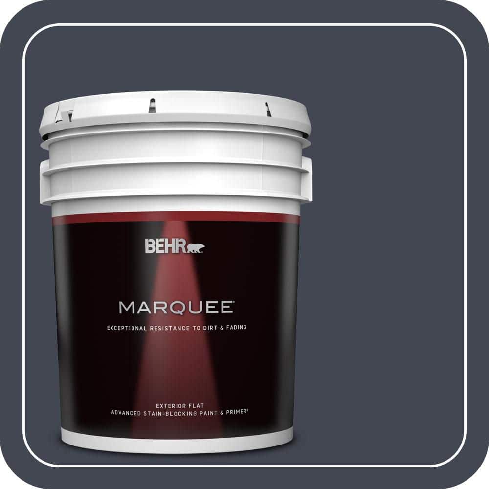 BEHR MARQUEE 5 gal. #T11-2 Stiletto Flat Exterior Paint & Primer 445305 ...